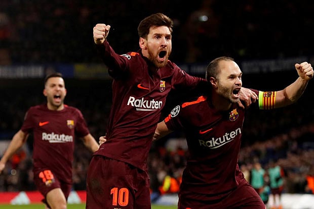 Messi breaks Chelsea duck to earn Barca 1-1 draw