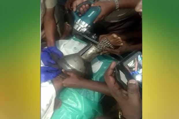 Woman gets stuck in train commode, freed after 30 mins