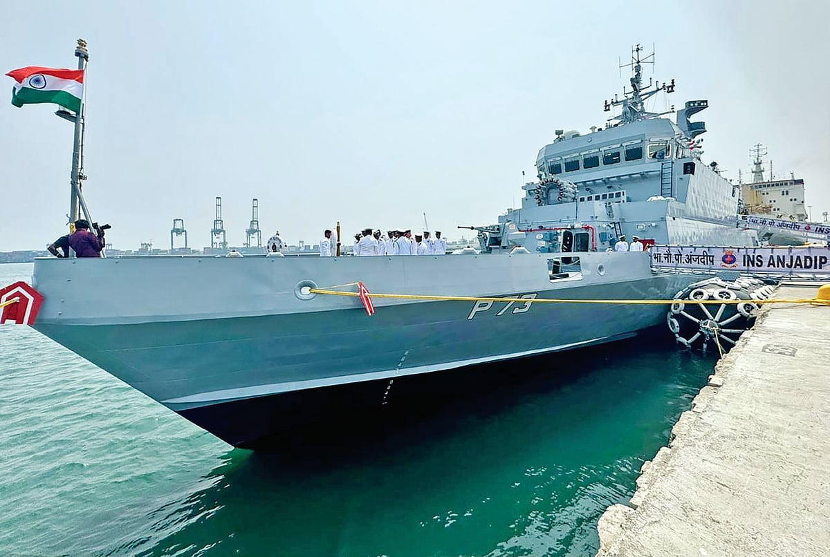 'Dolphin Hunter' INS Anjadip joins Navy fleet to boost submarine defence