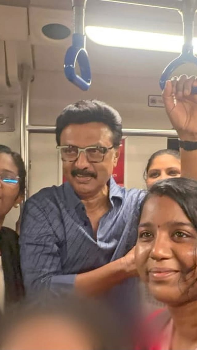 2026 TN poll campaign: CM Stalin takes morning Metro ride in Chennai