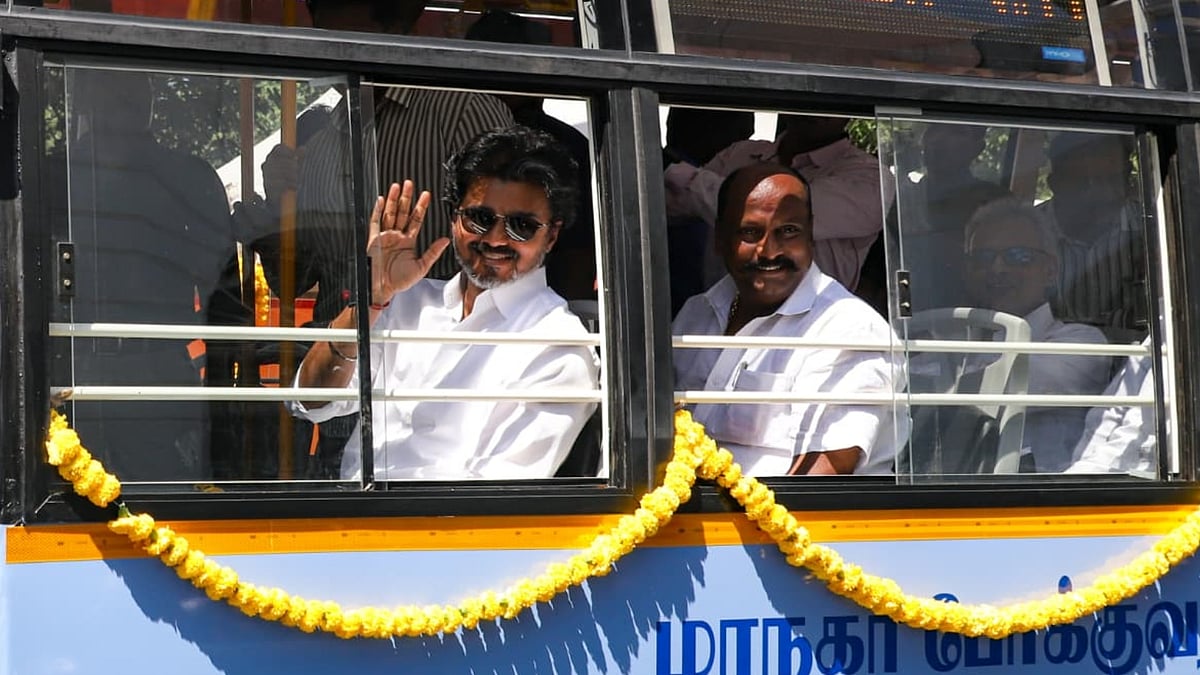 CM Vijay flags off 300 new diesel, CNG buses in Chennai