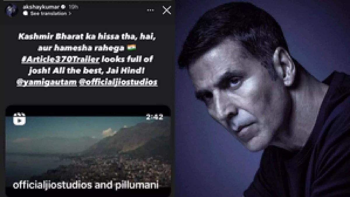 Kashmir will always be part of India: Akshay all praise for 'Article ...