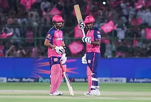 IPL 2024: Samson, Parag half-centuries lift Rajasthan to 196 for 3 ...