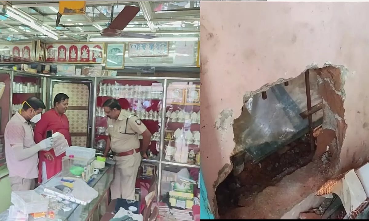 Intruders loot 20 sovereign gold from jewellery shop by drilling ...