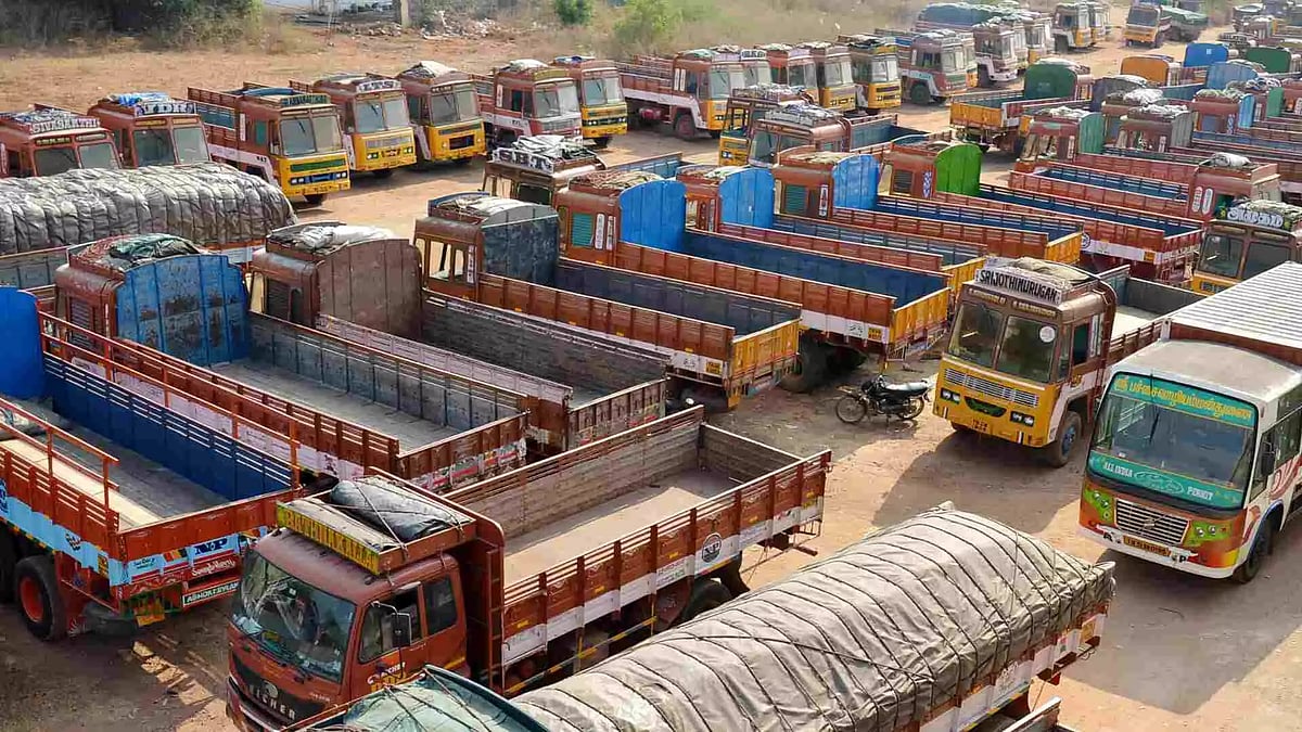 Demanding reopening of quarries, TN sand lorry owners body stage hunger ...