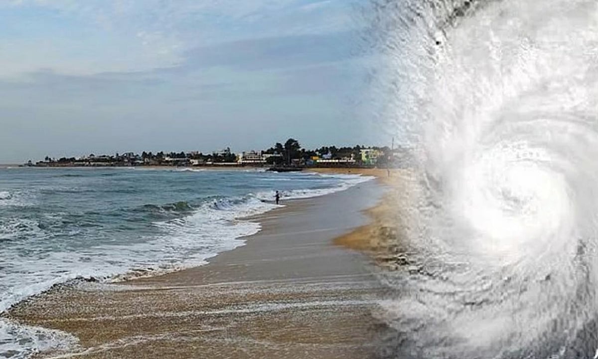 Deep depression causes strong winds at Marina Beach