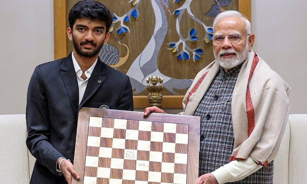 PM Modi meets chess prodigy Gukesh, calls him an embodiment of calmness ...