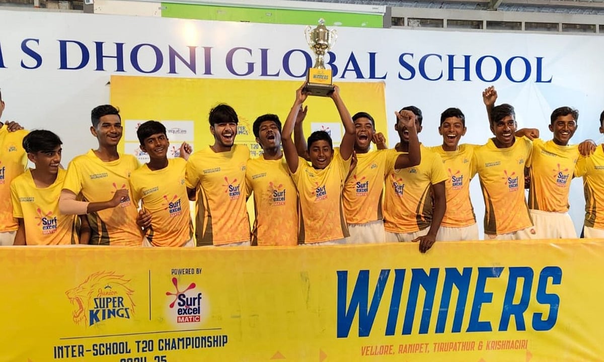 Junior Super Kings: MS Dhoni Global School qualifies for Phase 2