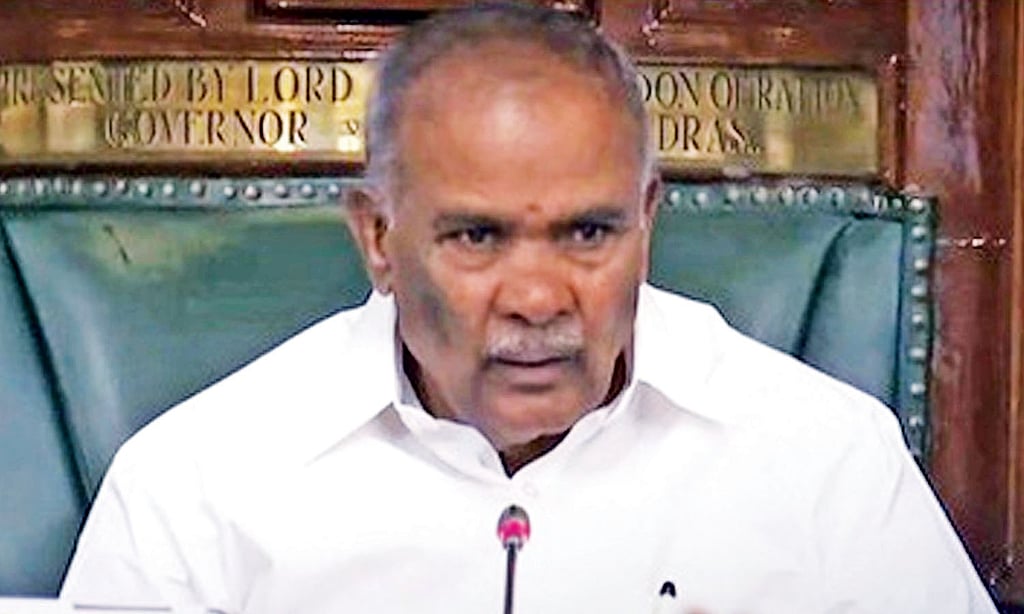 AIADMK moves resolution to remove Appavu from the post of Speaker