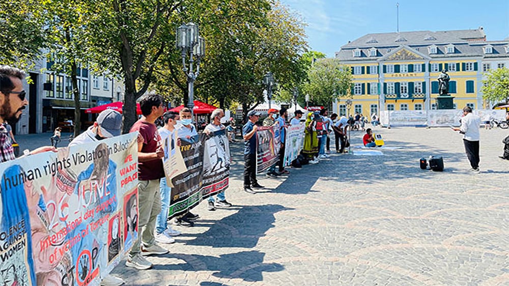 Protest against killings in fake encounters in Balochistan