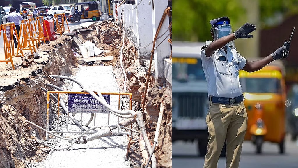 Stormwater drain works: Traffic changes near Arcot Road for 3 months