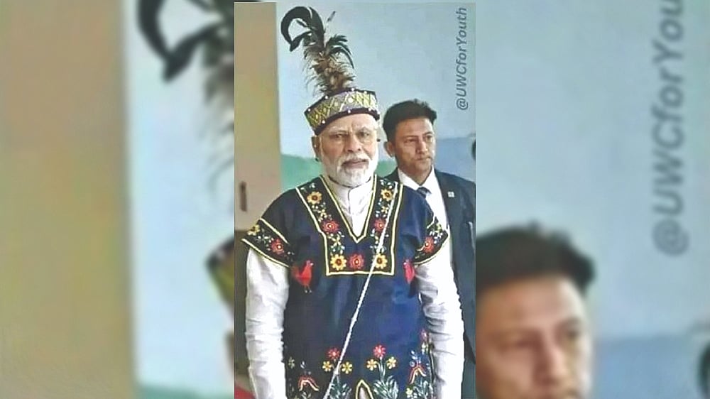 PM Modi’s ethnic attire mocked using edited photo