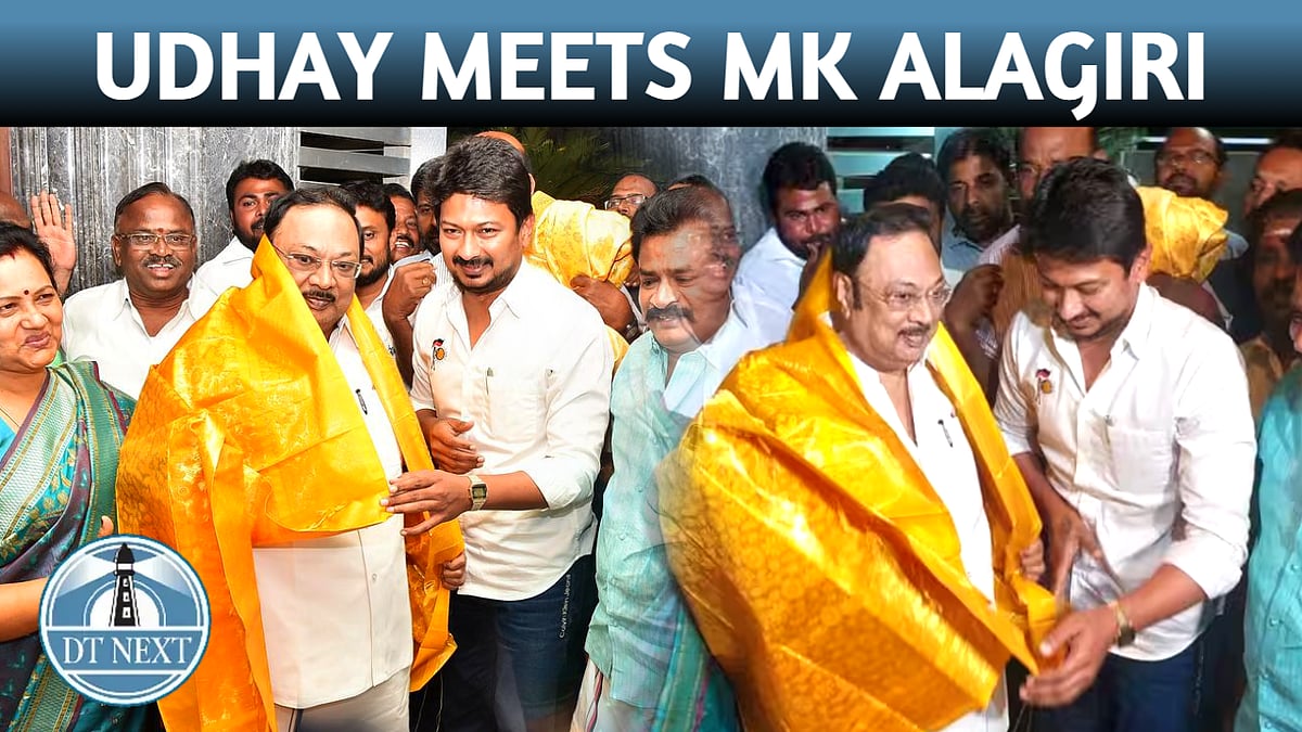 MK Alagiri's warm welcome to minister-nephew Udhay