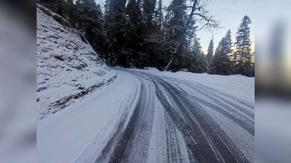 HP’s Narkanda receives fresh snowfall, stunning images surface