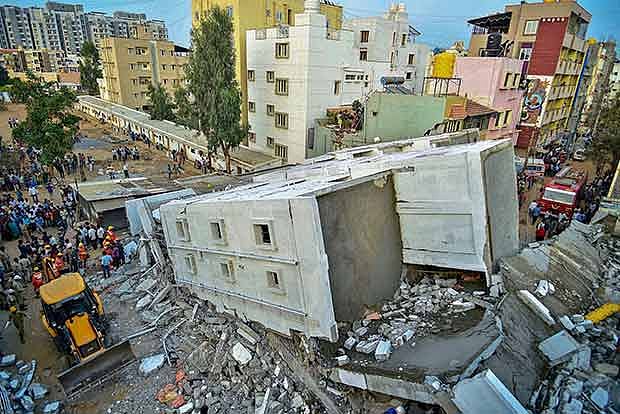 Three dead in Bengaluru building collapse