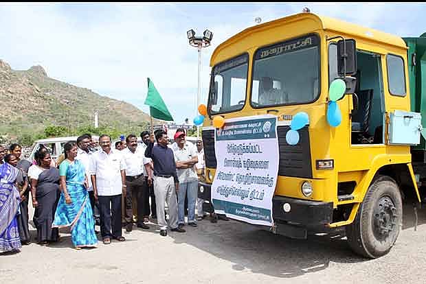 Vellore, Tiruvannamalai dispatch first load of garbage to cement unit