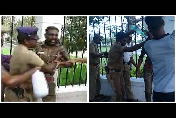 Two Theni cops arrested for immolation bid near DGP office