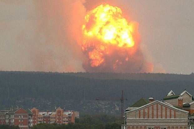 Two dead in explosion at Russian military base