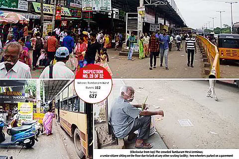 Encroachment, illegal parking leave no space for commuters at Tambaram