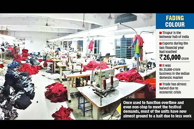 Tirupur garment industry in doldrums