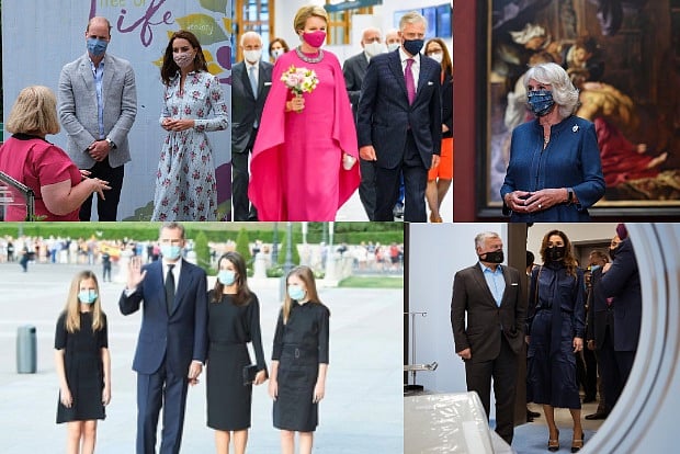 A royal twist to the humble face mask