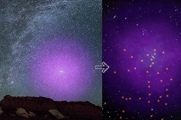 Hubble Space Telescope maps giant halo around Andromeda galaxy