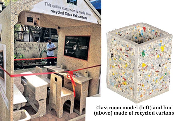 Social initiative launches campaign to convert cartons into bins, furniture