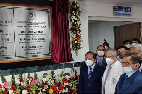 Harsh Vardhan inaugurates 100-bed Plastic Surgery Block at AIIMS