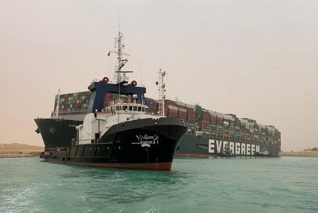 Efforts on to refloat container ship stuck in Suez Canal