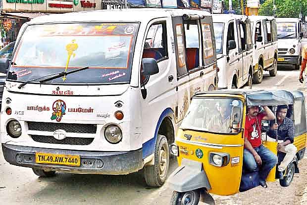 Over crowded shared autos a matter of concern for Chennai officials