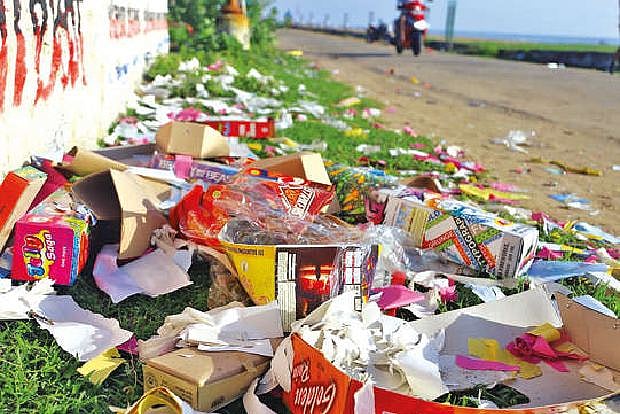 Highest in 5 years, GCC collects 138 tonnes cracker waste