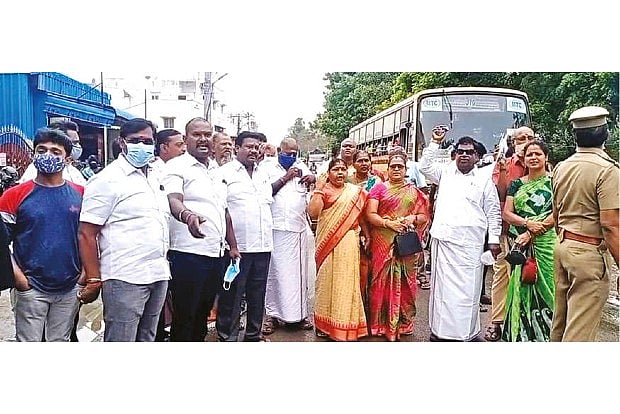 Villagers block traffic as plaints about bad road get disregarded for 2 ...