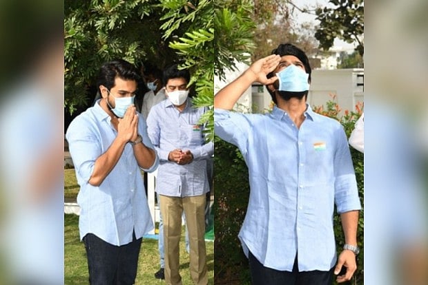 Ram Charan unfurls national flag at Chiranjeevi Trust office on R-Day
