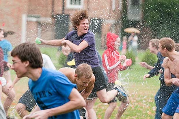 City gets first water balloon fight