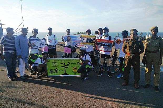Seven men to cycle 800km to raise awareness on safe driving