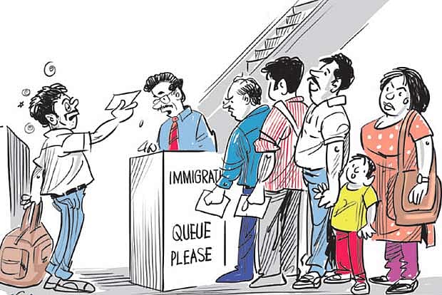 Irked by long queue, flier from Dubai hits officials