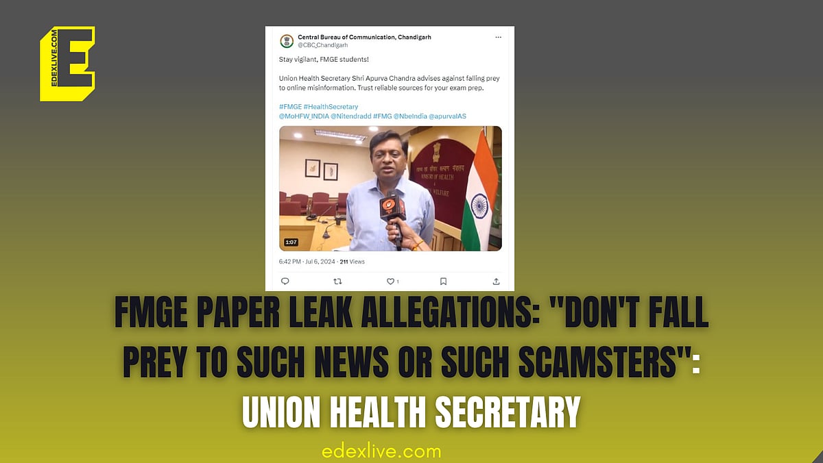 FMGE paper leak allegations: "Don't fall prey to such news or such ...