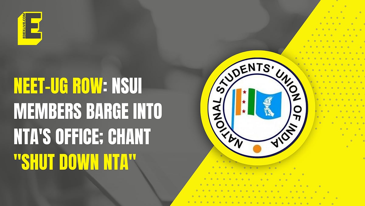 NEET-UG row: NSUI members barge into NTA's office; chant "shut down NTA"