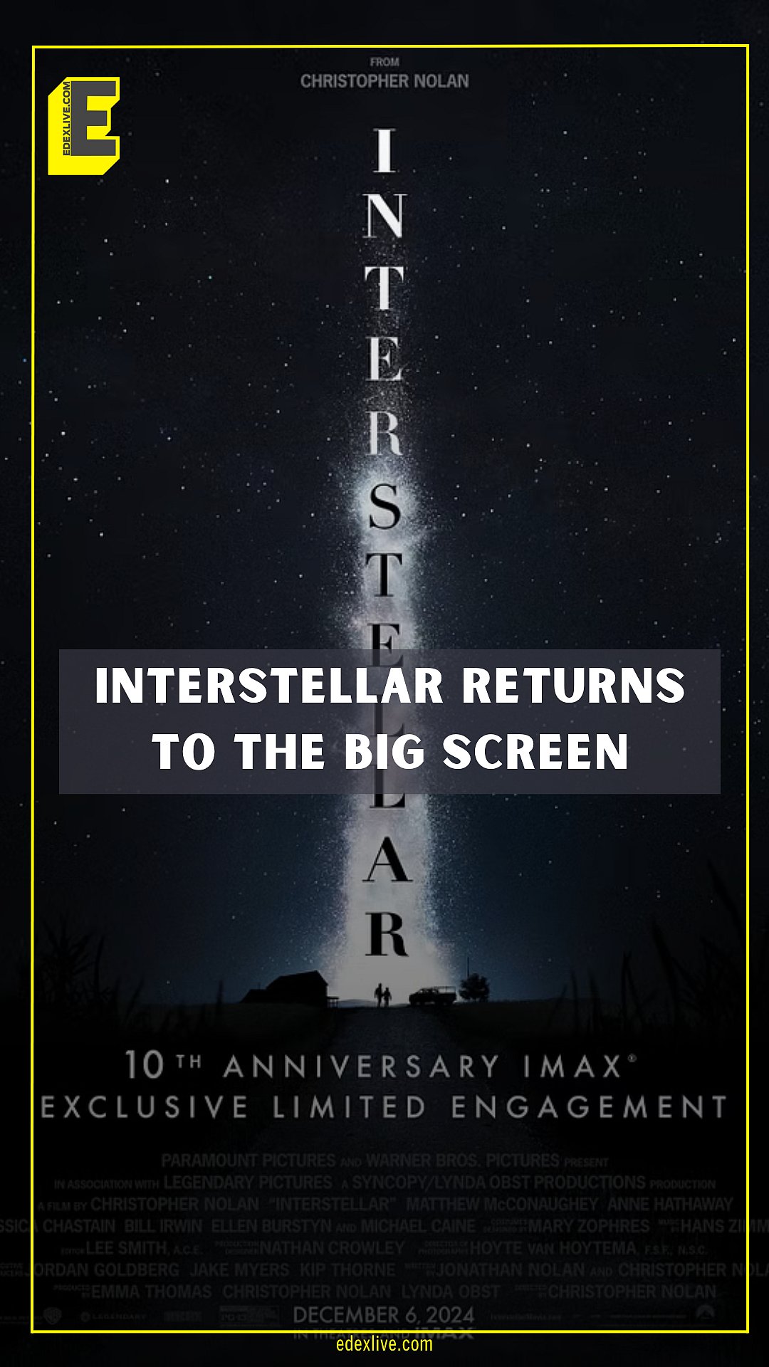 Interstellar Filmplakat 2024 The Poster Posse | 10 Years Ago, Jonathan