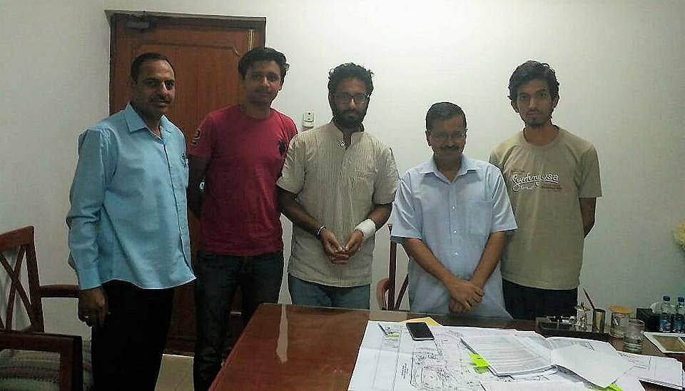 One year after Kejriwal promised campus, protesting Delhi professor ...