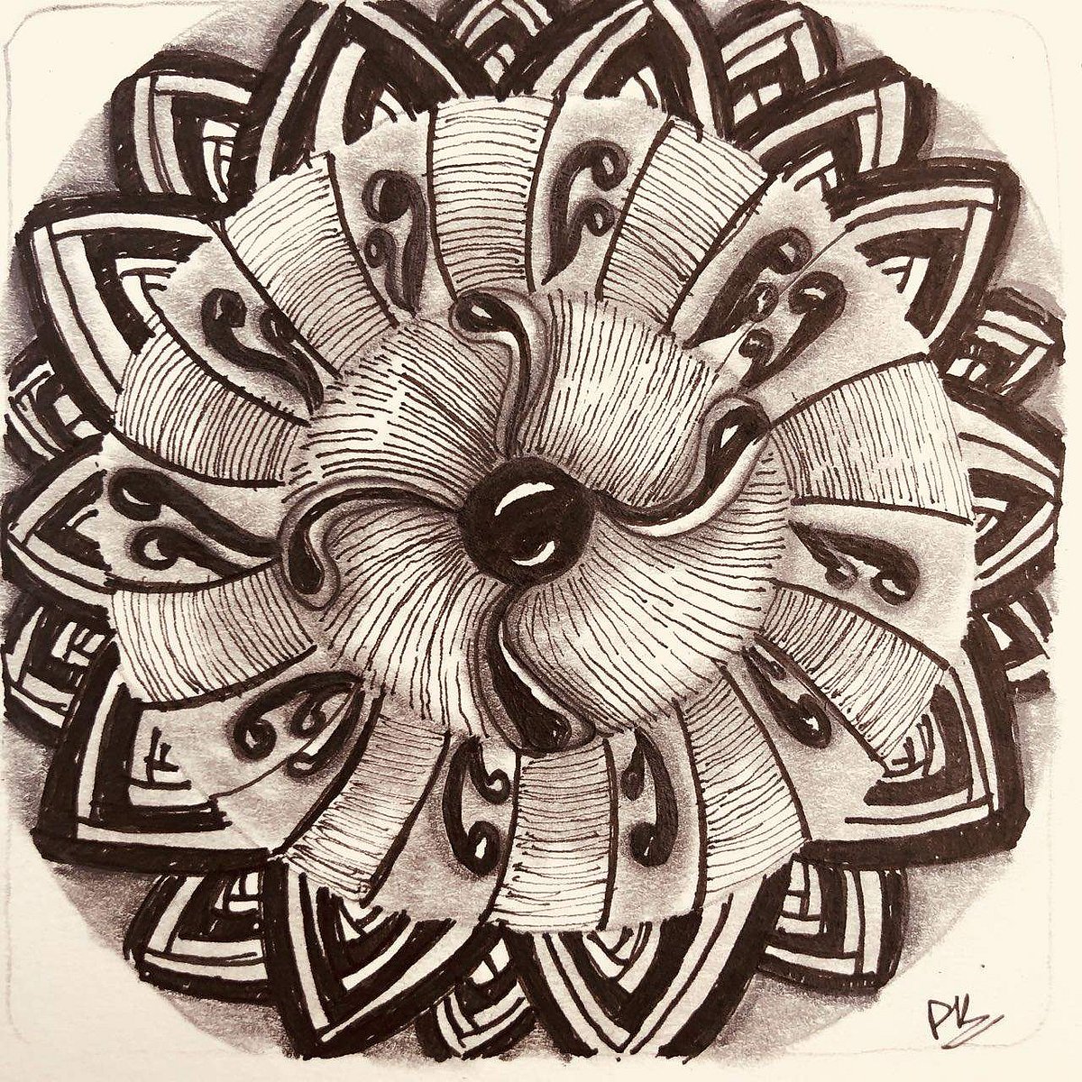 Untangle for some zen - Zentangle drawing workshop in Hyderabad