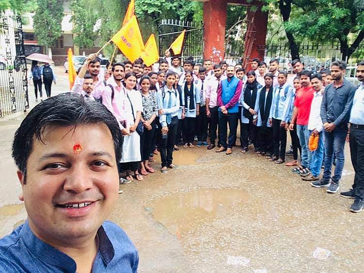 ABVP leaders are touring the country's campuses, clicking selfies with ...