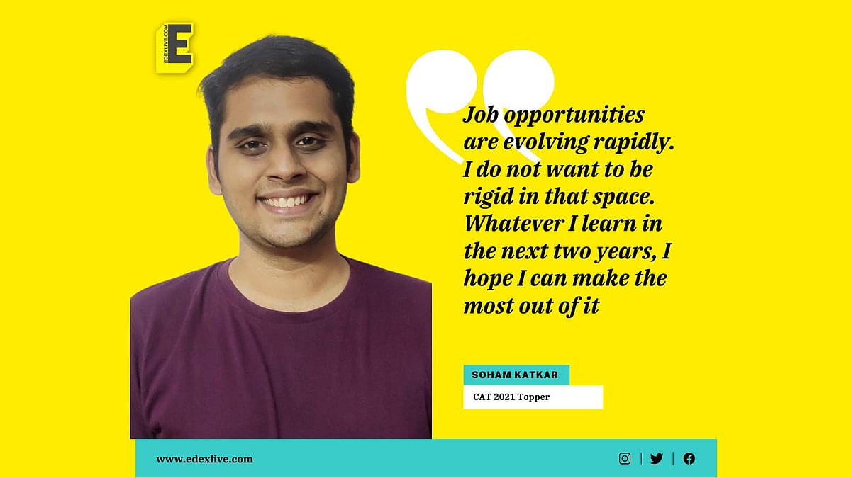 This year's CAT topper studies between breaks; here's why Soham Katkar ...