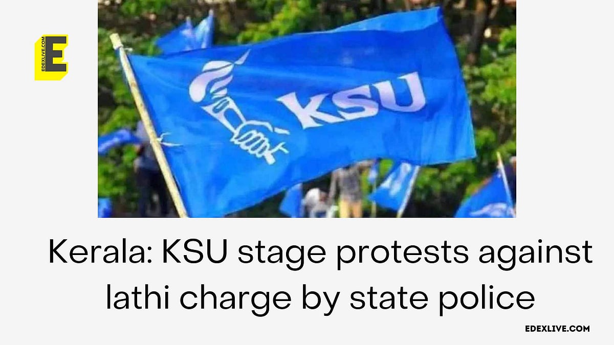 Kerala: KSU stage protests against lathi charge by state police