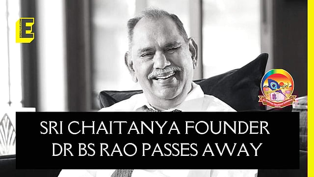 DR BS Rao, Founder-Chairman of Sri Chaitanya Group of Institutions ...