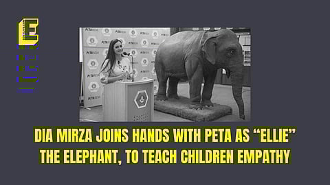 PETA tours Delhi schools with mechanical elephant to teach students empathy