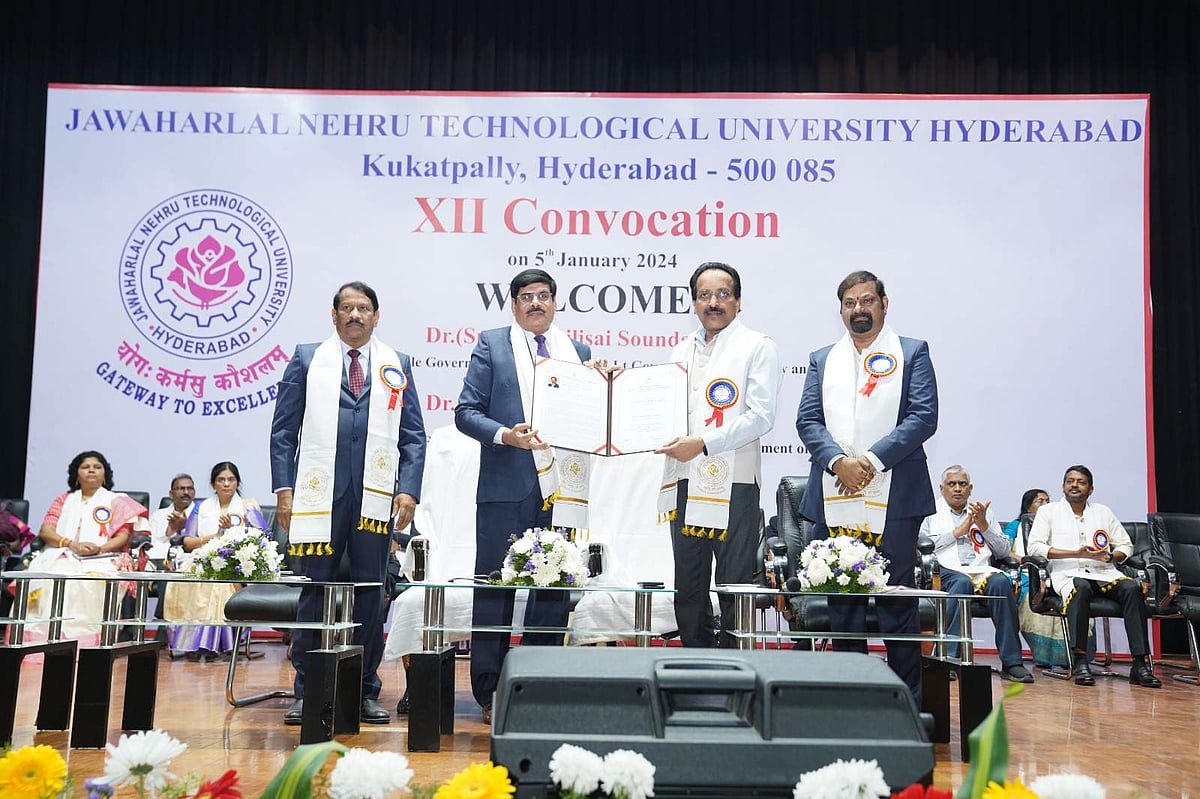JNTUH Convocation: ISRO Chief S Somanath conferred with Honoris Causa; over 88k degrees given