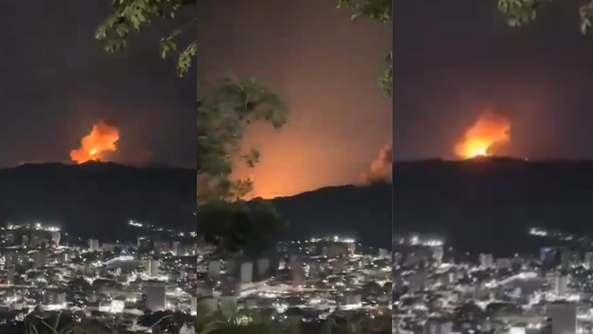 Explosion on Venezuela capital Caracas: রাতভর পরপর বিস্ফোরণে কাঁপল ...
