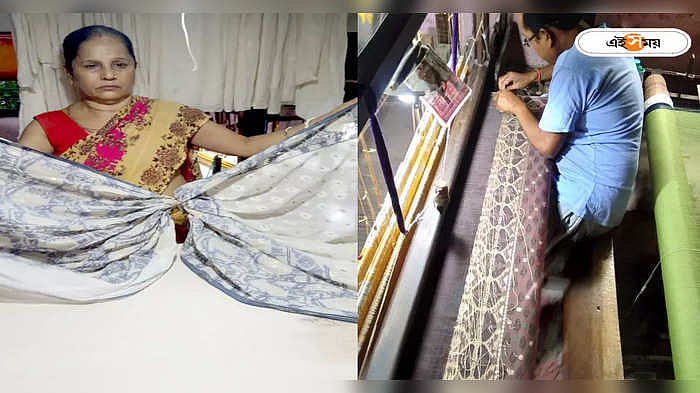Handloom Saree : 'নীলাম্বরী'র সৌন্দর্য্যে মোহিত সকলে, কালনার ...