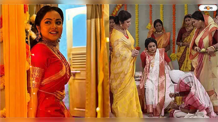 Nabanita Das Aka Koli Actress Of Serial Biyer Phool Baby Shower Scene ...